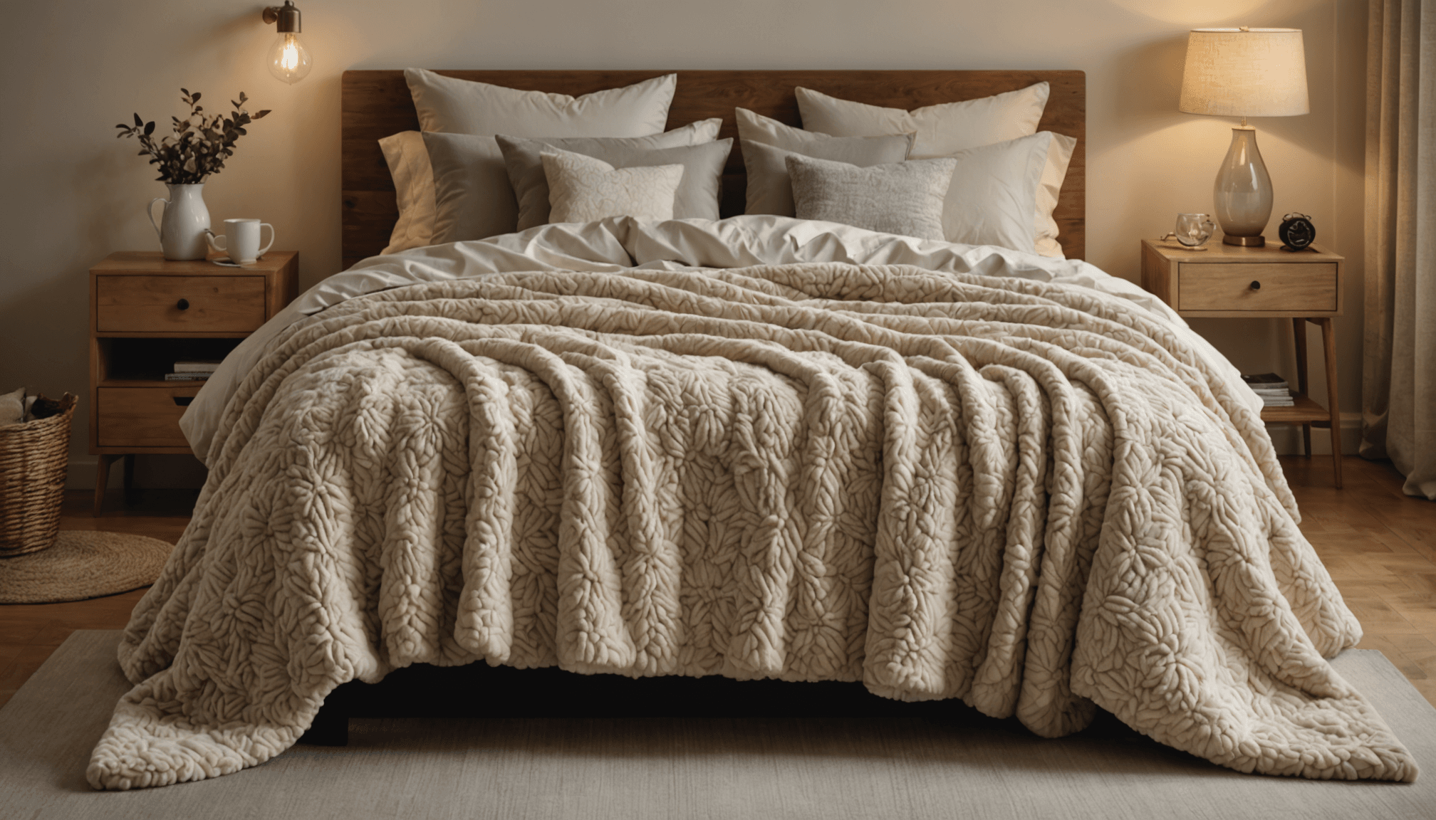 Couverture beige TEX HOME 140×200 cm à 29 € chez Carrefour : l ...